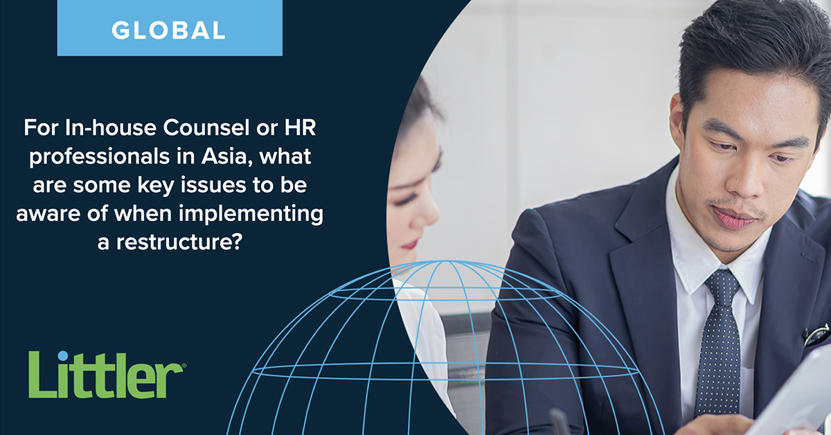 What are some key issues for HR or legal to be aware of when ...