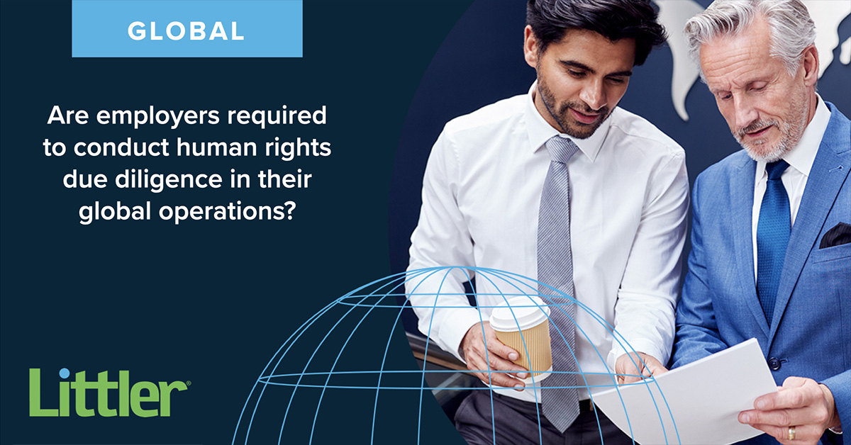 Are employers required to conduct human rights due diligence in their ...