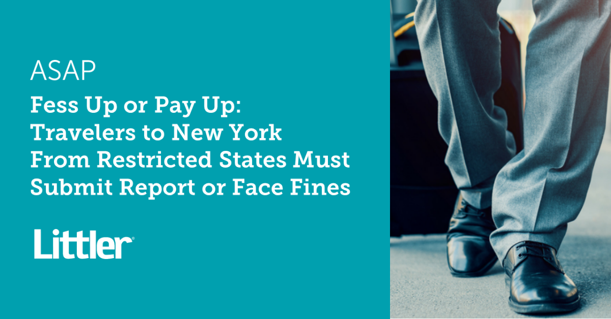 Fess Up or Pay Up: Travelers to New York From Restricted States Must ...