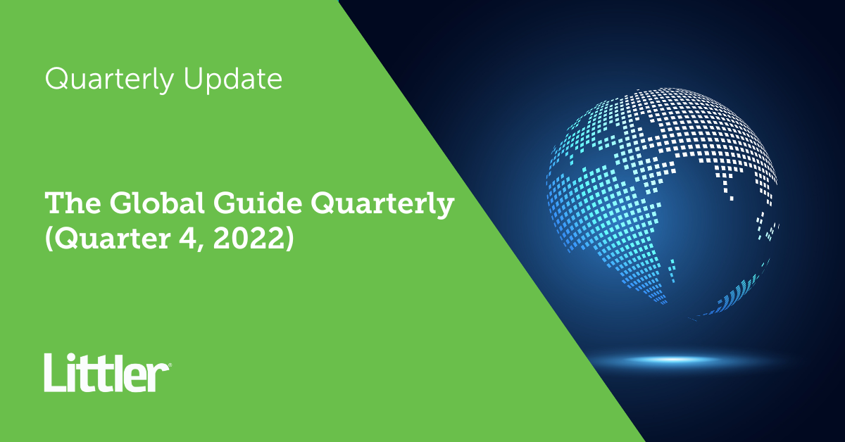 The Global Guide Quarterly (Quarter 1, 2023) | Littler