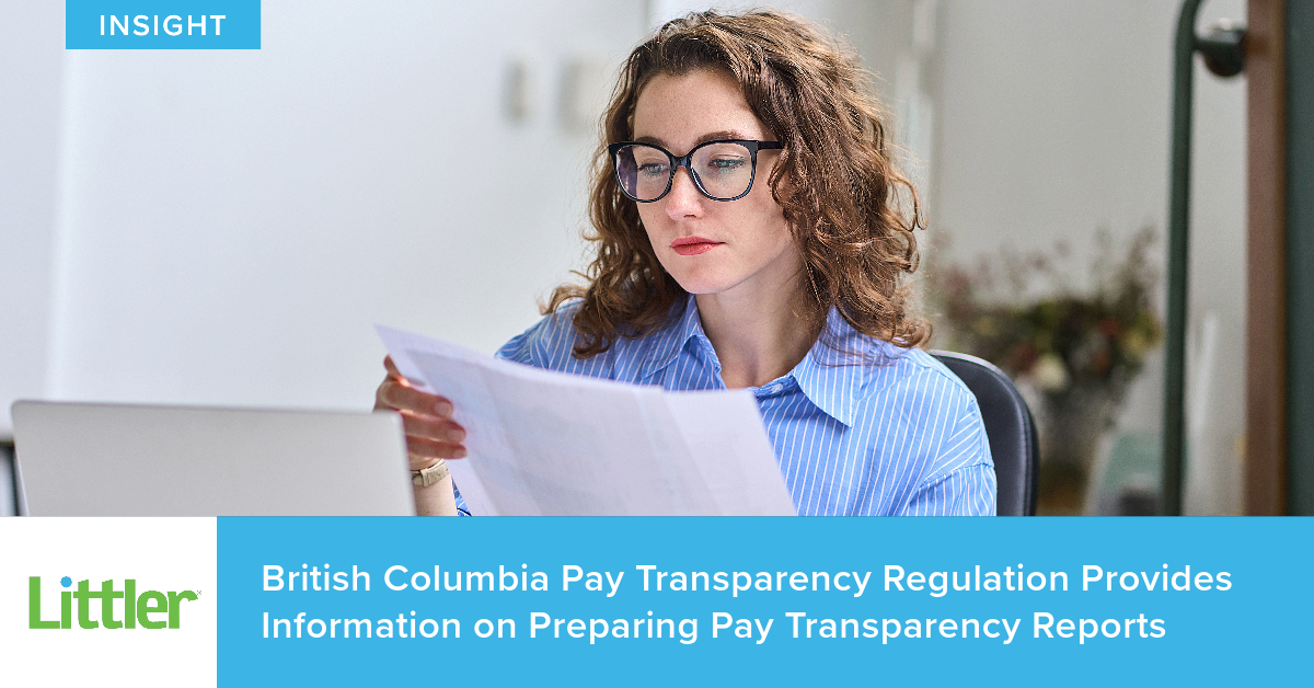 British Columbia Pay Transparency Regulation Provides Information on ...