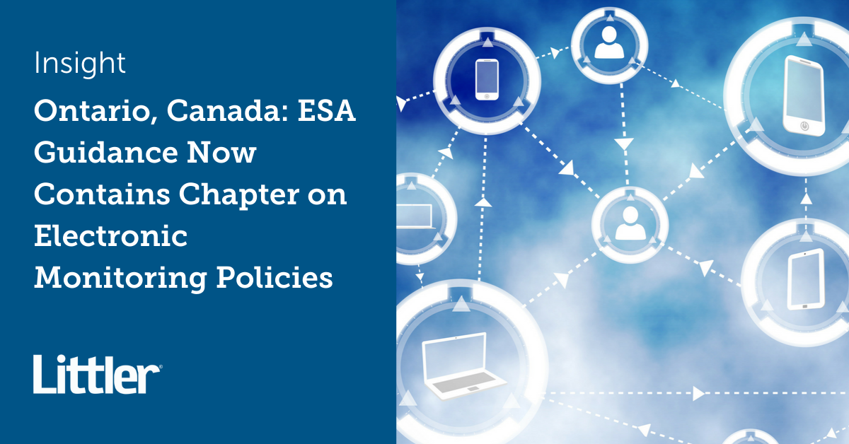Ontario, Canada: ESA Guidance Now Contains Chapter on Electronic ...