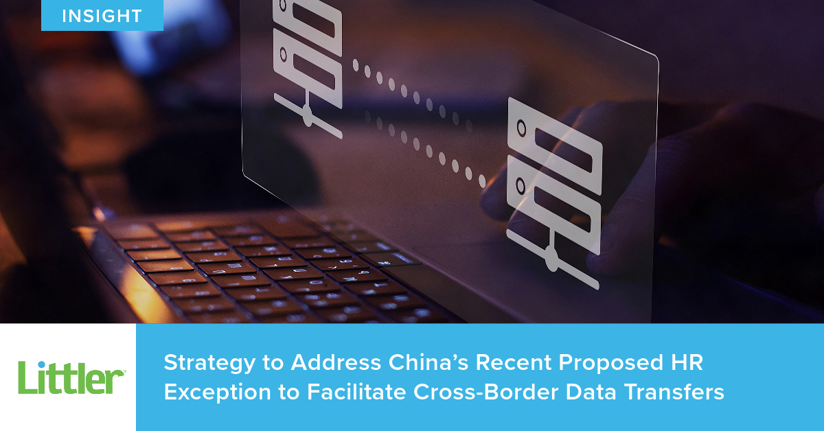 Strategy to Address China’s Recent Proposed HR Exception to Facilitate ...