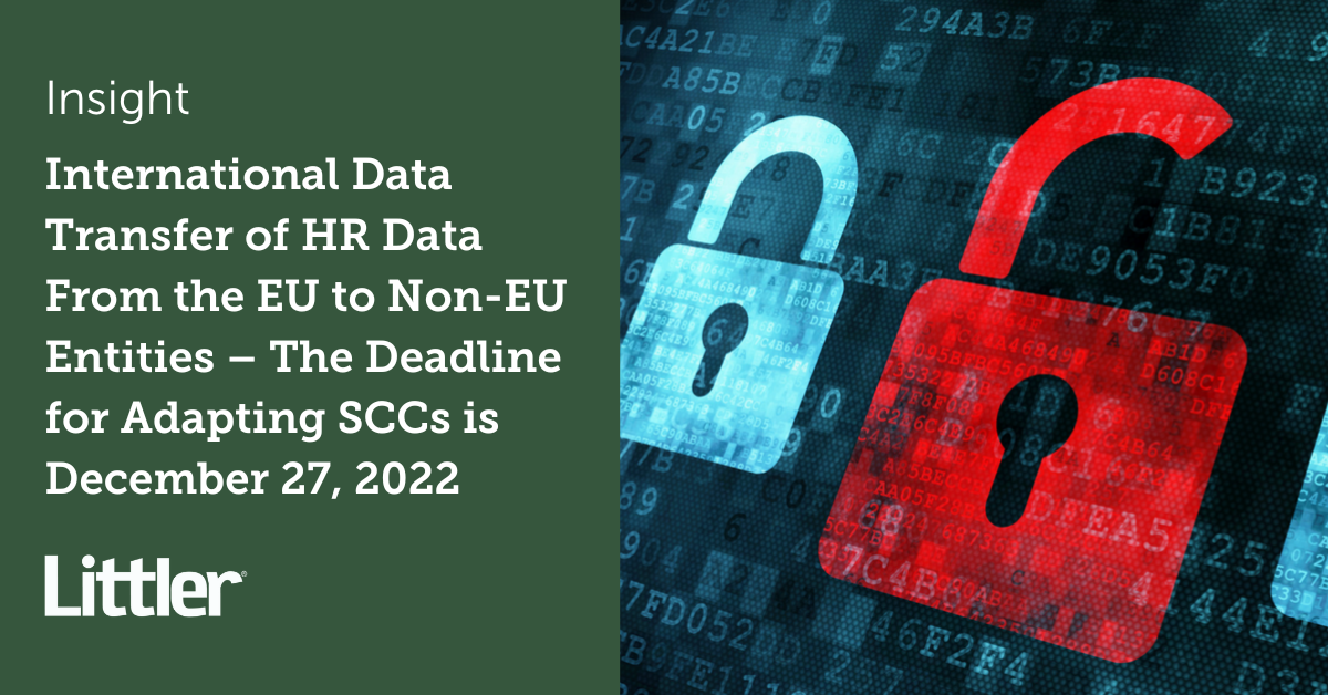 International Data Transfer of HR Data From the EU to Non-EU Entities ...
