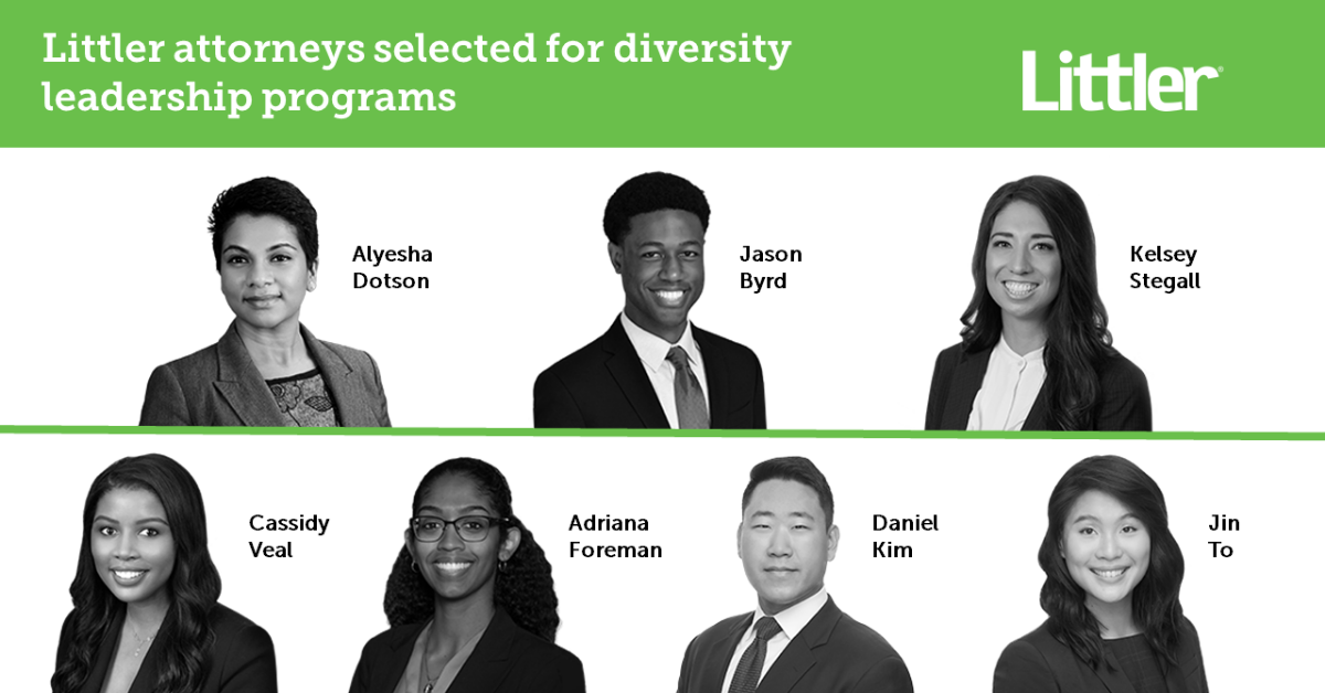 Littler Attorneys Selected for Diversity Leadership Programs | Littler